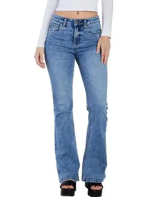 HINT OF BLU High-rise Flare Jeans - Infinite Blue