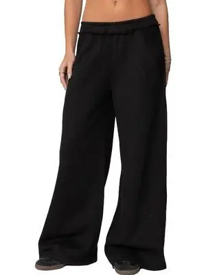 EDIKTED Kori Oversize Baggy Sweatpants - Black