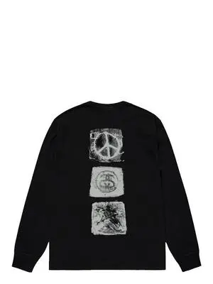 StÜssy Mono Long Sleeve Tee Shirt - Black