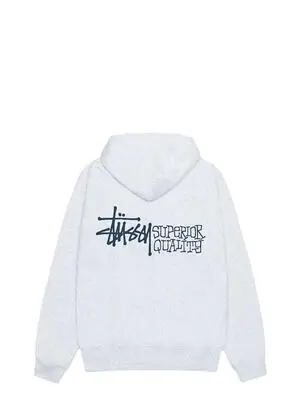 StÜssy Superior Quality Zip Hoodie - Ash Heather
