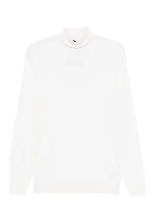 DELL'OGLIO Wool Turtleneck Sweater - White