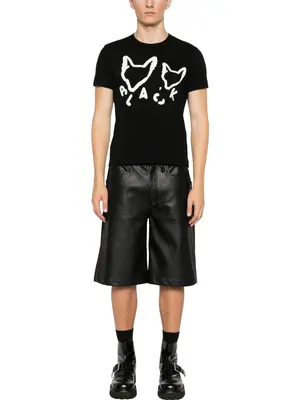 BLACK COMME DES GARÇONS Cat-print T-shirt - Black