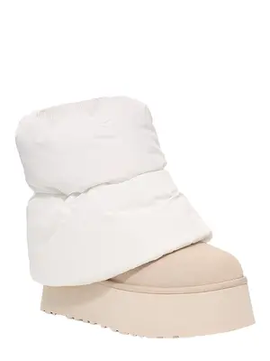UGG Dipper Puffer Plushwarmer Boots Beige