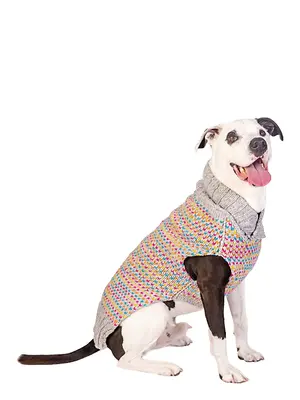 CHILLY DOG Sprinkles Dog Sweater - White