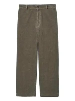 Cos Corduroy Wide-Leg Trousers Brown
