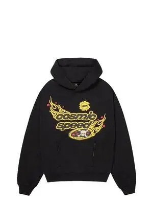 BROKEN PLANET Cosmic Speed Hoodie - Midnight Black