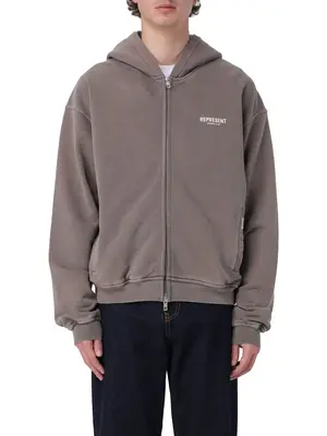 REPRESENT Represent Zip Up Hoodie Brown