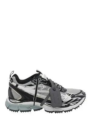 Off-White OFF-WHITE Leather And Mesh "Be Right Back" Sneakers Black