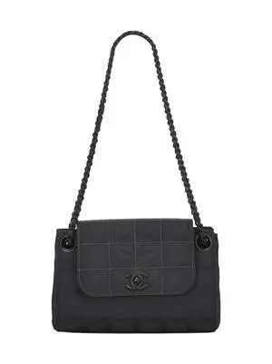 Chanel Nylon Travel Line Shoulder Bag - Black