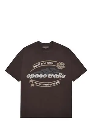 BROKEN PLANET Space Trails T-shirt - Mocha Brown
