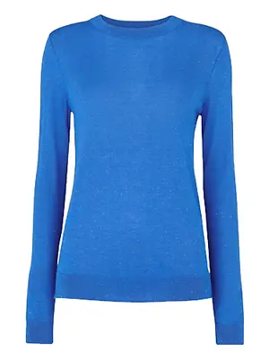 Whistles Sparkle-knit Jumper - Blue