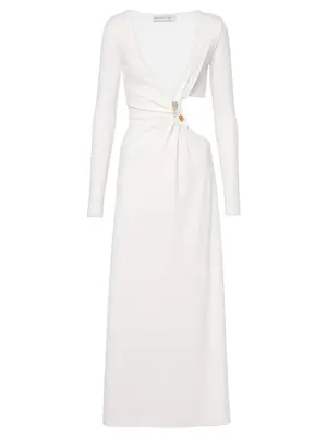 Christopher Esber Cavern Stone Gown - White