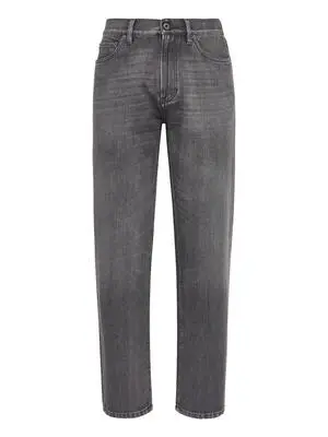 ZEGNA Zegna Roccia Faded Straight Jeans