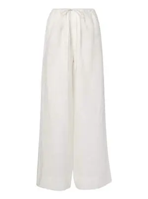 Sir The Label Rosalia Mid-rise Wide-leg Pants - White