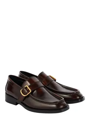 Dries Van Noten Leather Loafers - Brown