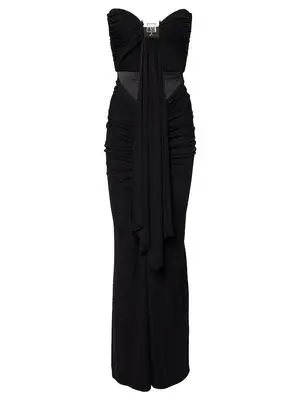 Christopher Esber Disconnect Stone Gown - Black