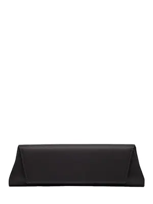 Akris Anouk Small Satin Clutch Bag - Black