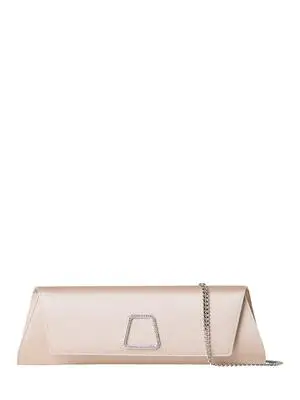 Akris Anouk Small Satin Clutch Bag Ltpink