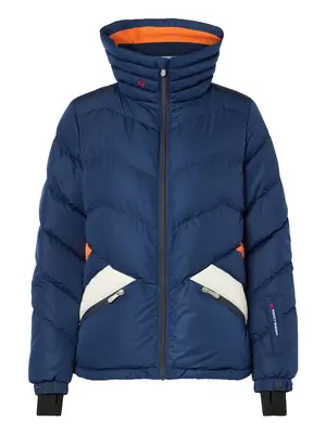Perfect Moment Duvet Houndstooth Down Ski Jacket - Multicoloured