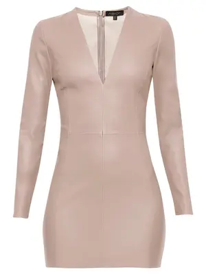 AS By DF Demeter Stretch Leather Dress - Chai