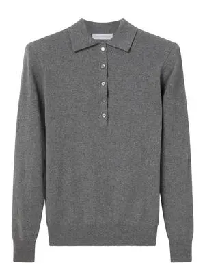 Stella McCartney Strong Shoulder Polo Shirt - Grey Melange