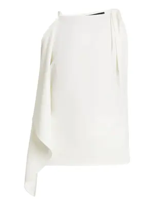 Proenza Schouler Alyssa Twisted Drape Matte Viscose Crepe Top Ivory