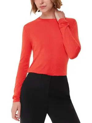 Whistles Annie Sparkle Crewneck Top - Red