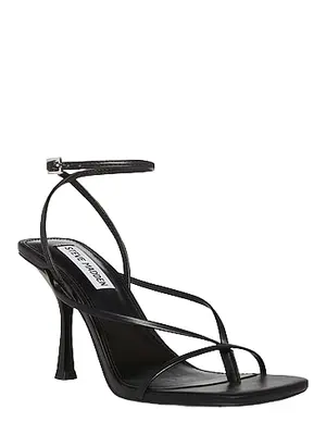 Pink Steve Madden Annie Strappy High Heel Sandal - Black
