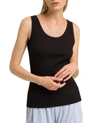 Hanro Sleep & Lounge Tank Top - Black