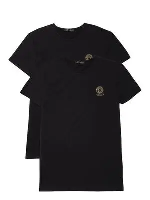 Versace 2-pack Topeka Bi-stretch Cotton T-shirt Black