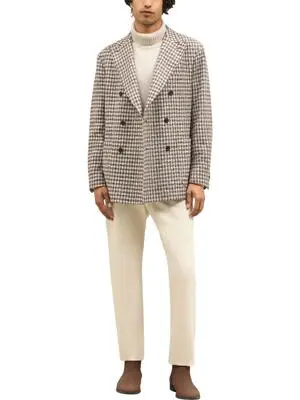 Boglioli Houndstooth Blazer - Brown