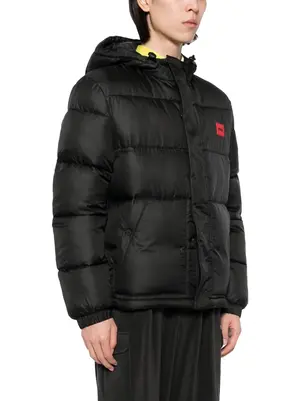 Hugo Water-repellent Puffer Jacket - Black