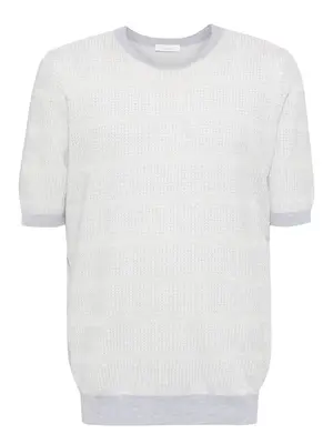 CRUCIANI Short-sleeved Jumper - Grey