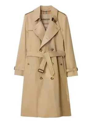 Burberry Heritage Kensington Belted Trench Coat - Neutrals