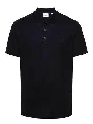 Burberry Monogram-motif Polo Shirt - Blue