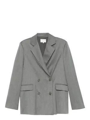 Loulou De Saison Loulou Studio Tailored Twill Blazer - Grey