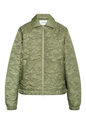 Lacoste Floral-quilted Jacket - Green