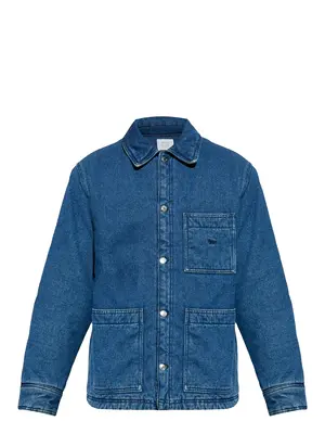 Maison Kitsuné Padded Denim Workwear Jacket - Blue