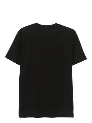 BOSS Rubberised-logo Cotton T-shirt - Black