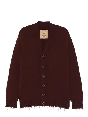 UMA WANG Cashmere Over Cardigan - Red