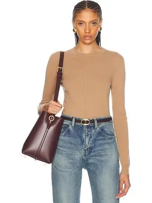 Saint Laurent Crewneck Sweater - Camel