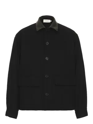 FRAME Woolen Workwear Jacket - Black