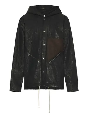 Rick Owens Tour Hoodie Jacket - Black & Brown