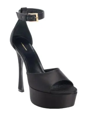 Givenchy 4g Liquid Logo Platform Sandal - Black