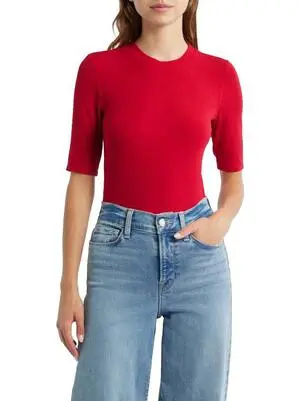 FRAME FRAME Ribbed Crewneck T-Shirt