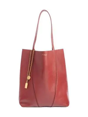 Chloé Spin Leather Tote - Brunet Pink