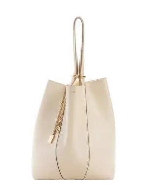 Chloé Spin Leather Tote - Sweet Beige