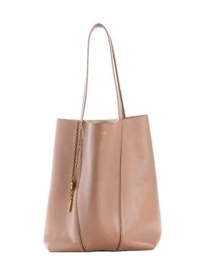 Chloé Spin Leather Tote - Woodrose