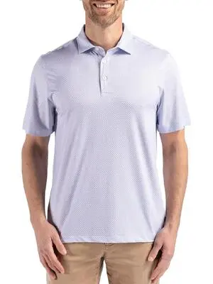 Cutter & Buck Pike Diamond Dot Print Polo - Hyacinth