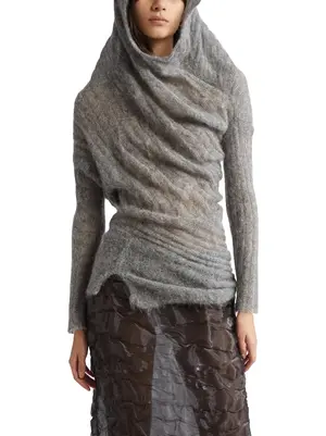 Paloma Wool Sutil Cowl Neck Sweater - Grey